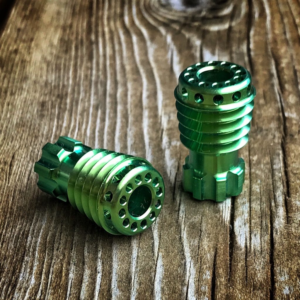 Mk.II Atomic Ray Guns in Toxic Green Ti – Ray Gun Division